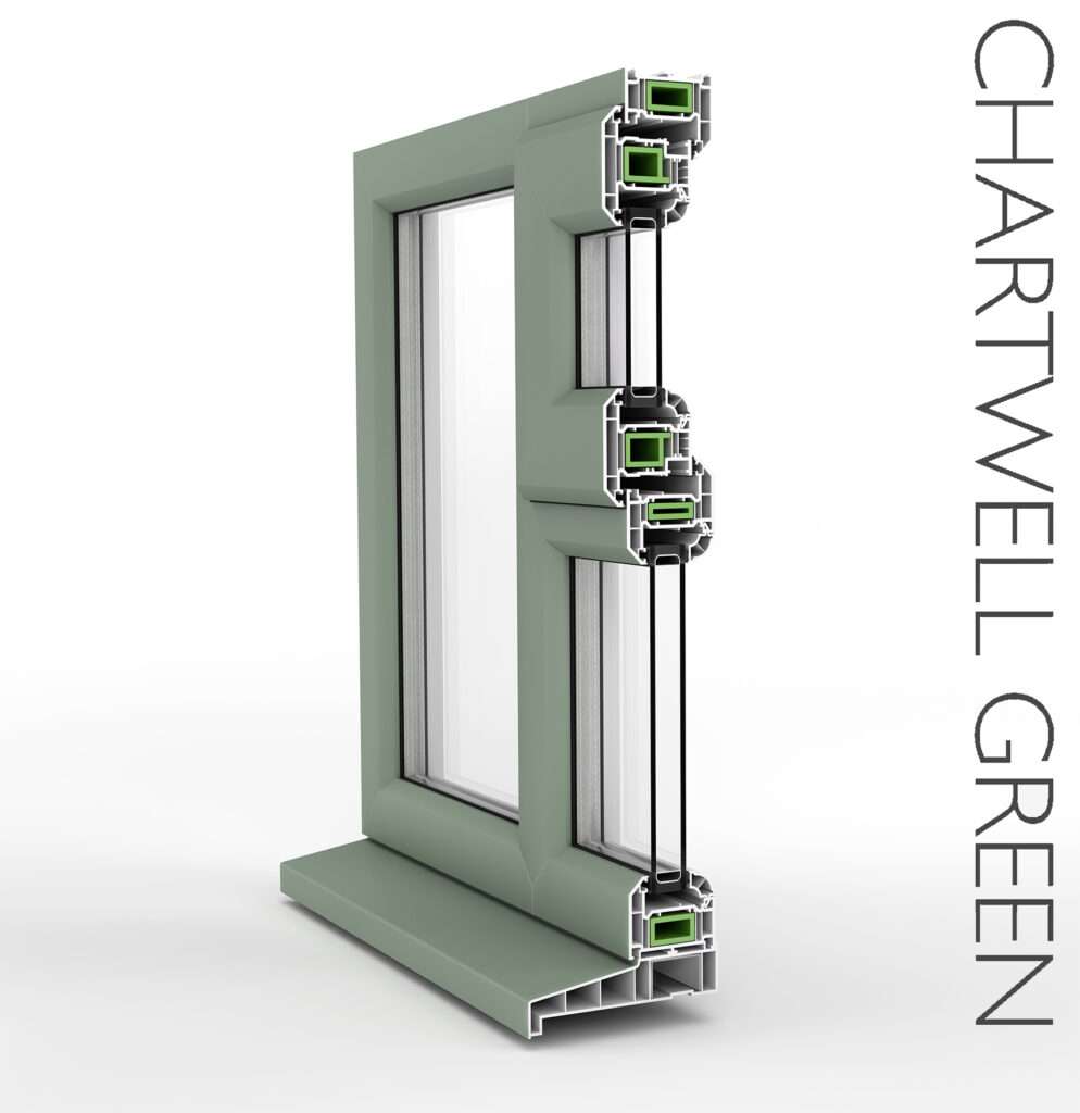 Offset White French Doors - Made to Measure - AWM Windows and Doors