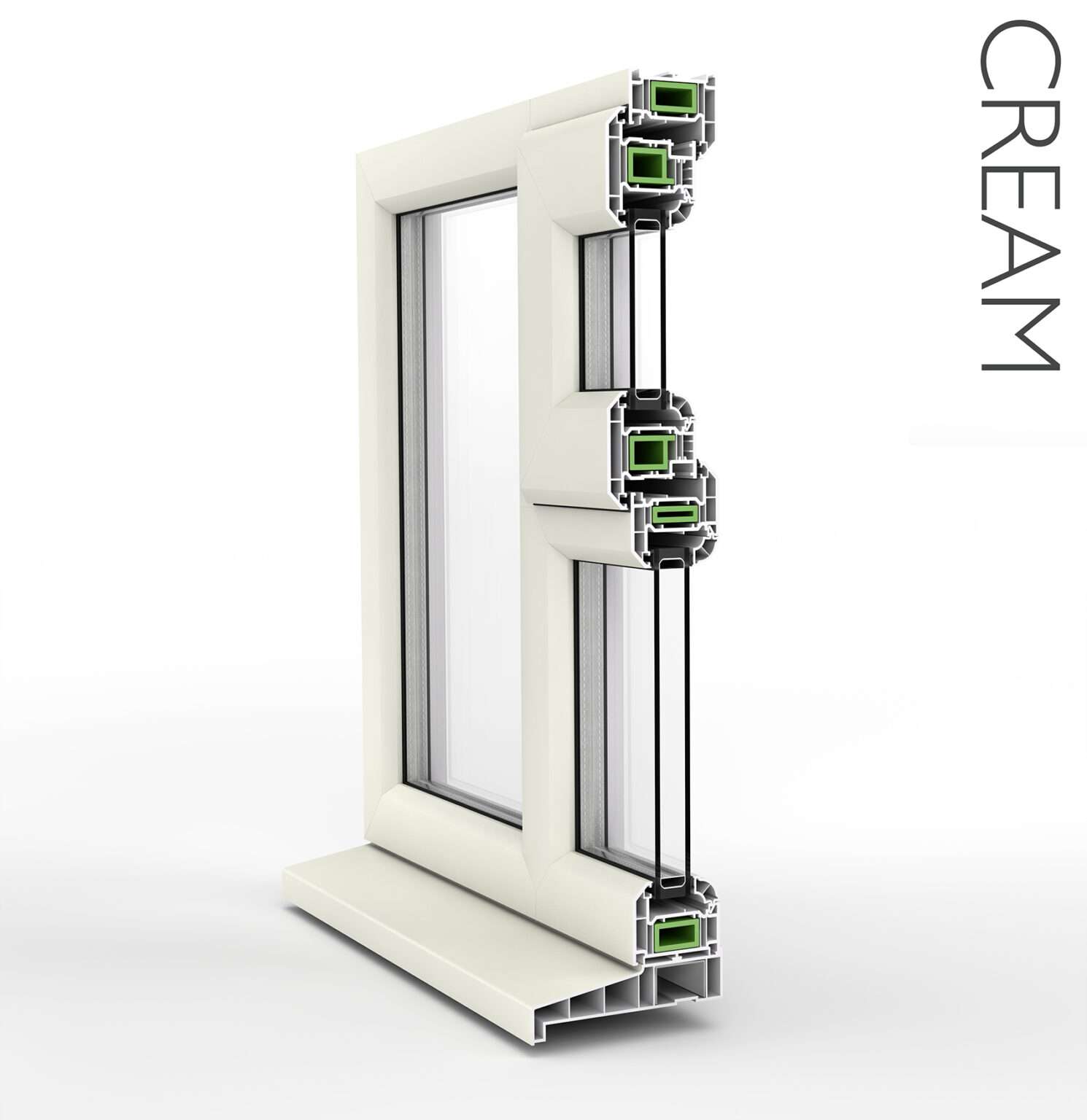Offset White French Doors - Made to Measure - AWM Windows and Doors