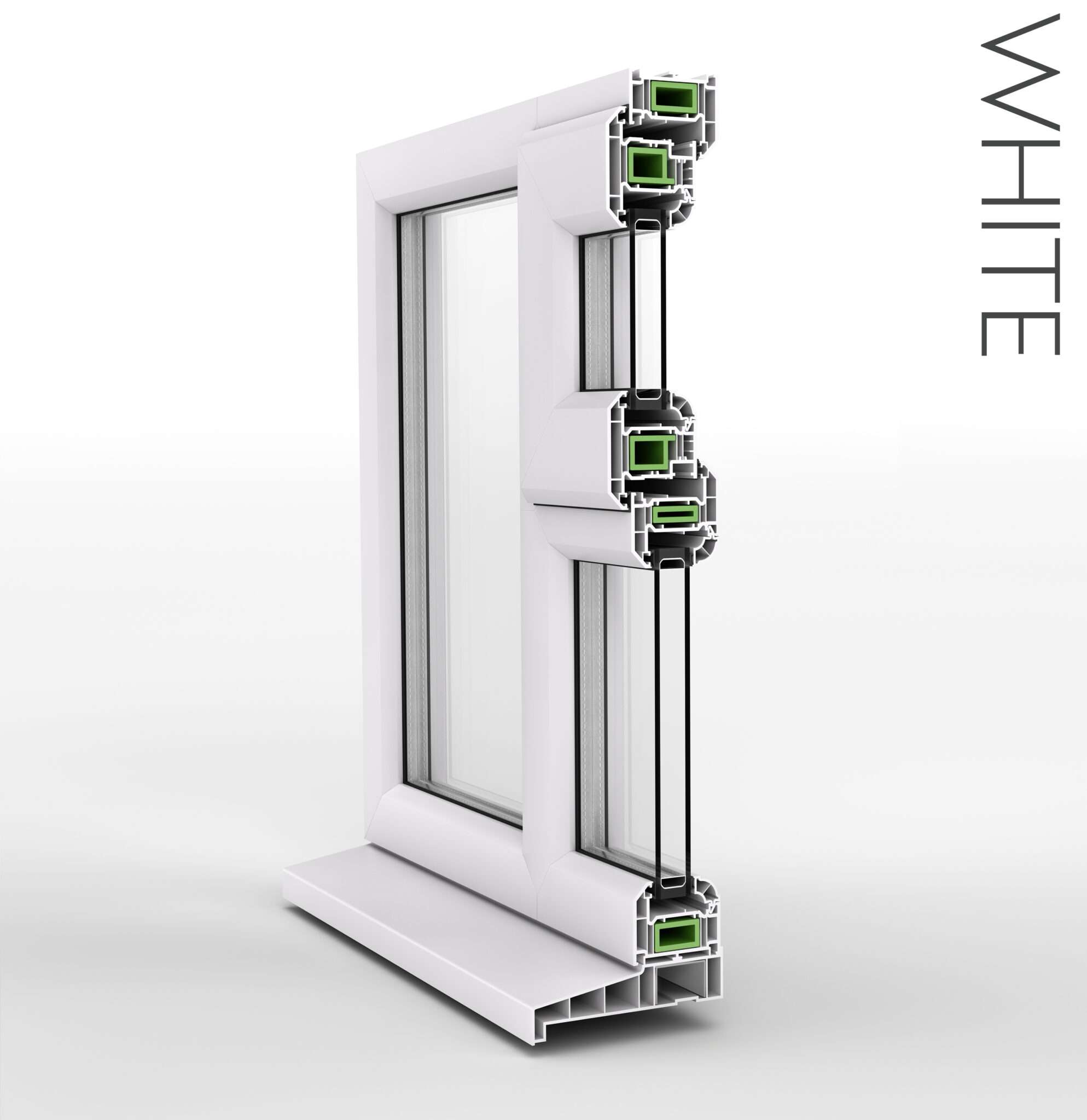 Offset White French Doors - Made to Measure - AWM Windows and Doors