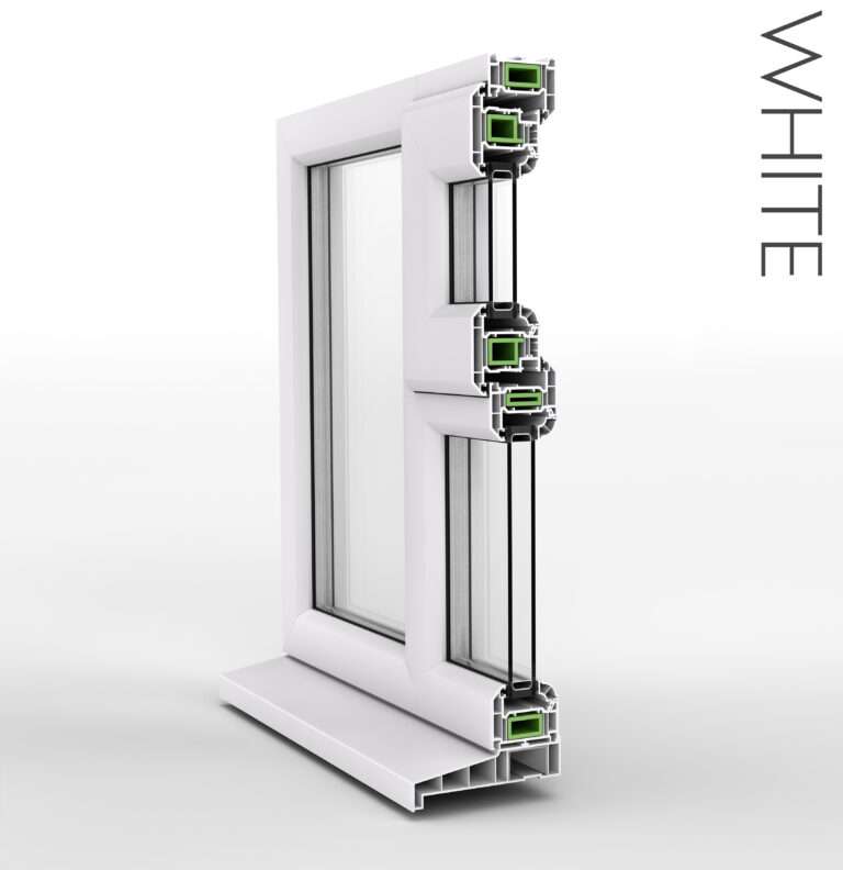 Offset White French Doors - Made to Measure - AWM Windows and Doors
